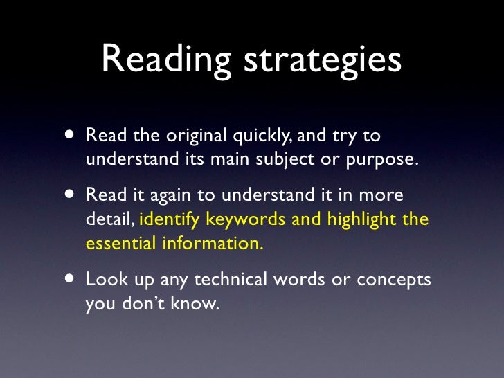 Summarizing A Scientific Text