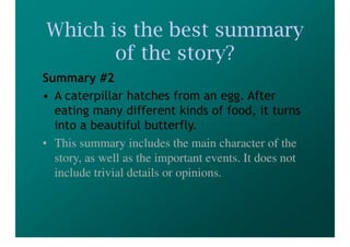 Summarizing A Story | PDF
