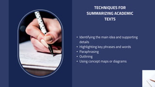 Summarizing a Variety of Academic Texts.pptx