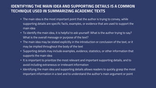 Summarizing a Variety of Academic Texts.pptx