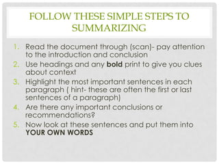Summarizing ii | PPT