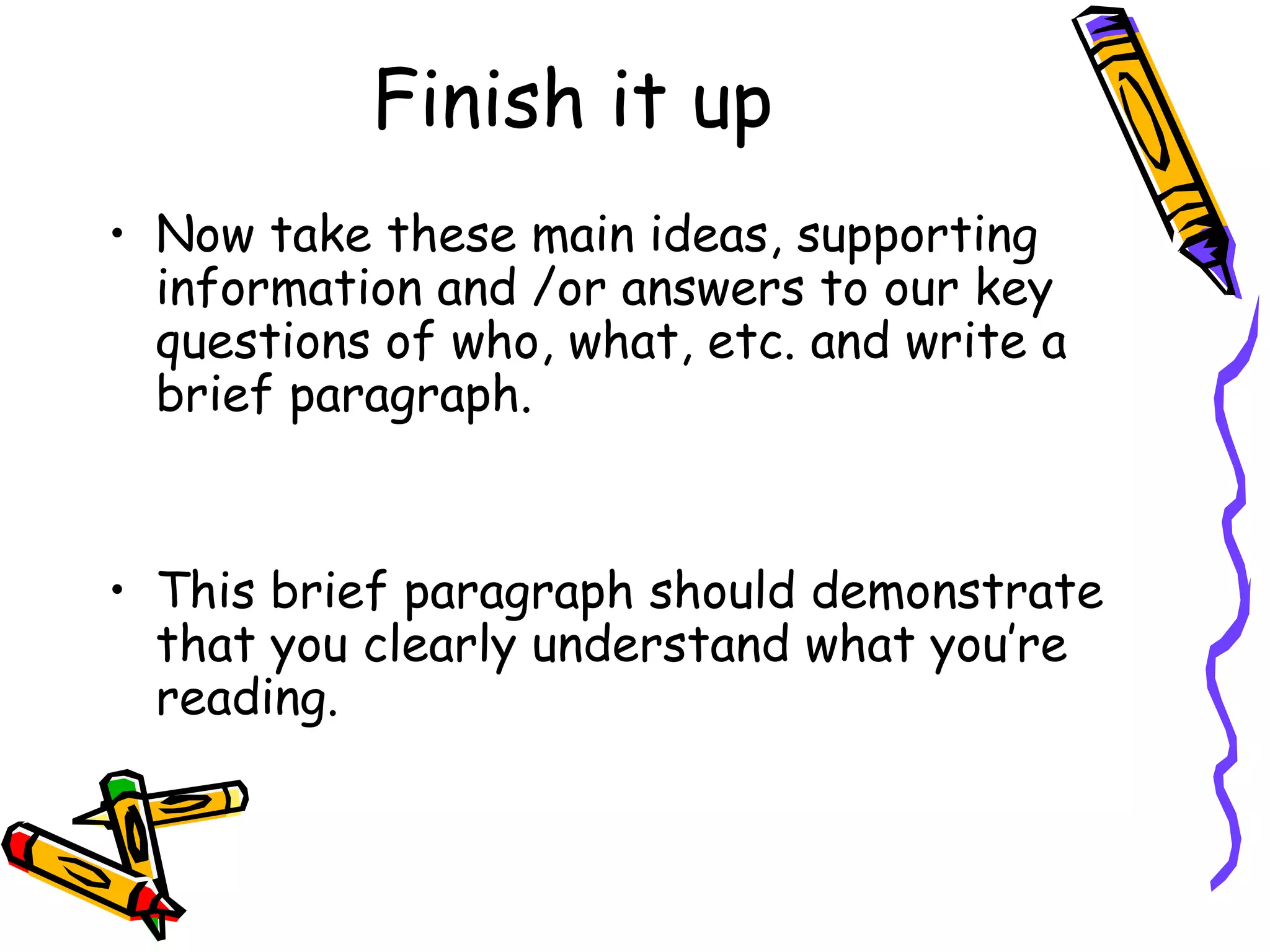 Summarizing information presentation | PPT