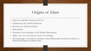 Summarizing islam | PPTX