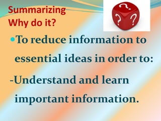 Summarizing | PPTX