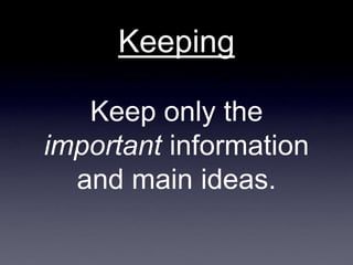 Summarizing powerpoint | PPT