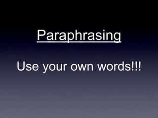 Summarizing powerpoint | PPT