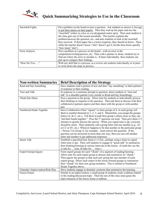 summarizing_Strategies.pdf | Educational Assessment | Education