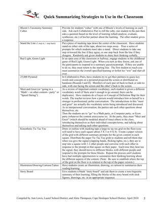 summarizing_Strategies.pdf | Educational Assessment | Education