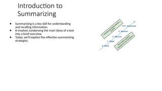 English for Academic and Professional Purposes Summarizing Strategies ...
