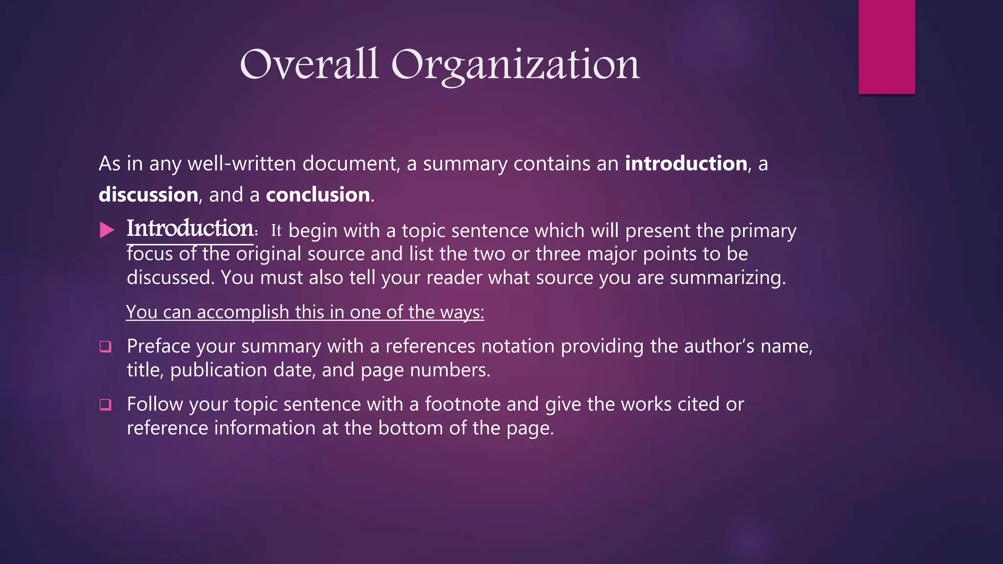 Summarizing technical communication | PPTX