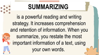 SUMMARIZING VARIOUS TEXT TYPES Q3 ENGLISH 5.pptx