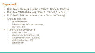 SummaRuNNer: A Recurrent Neural Network based Sequence Model for ...