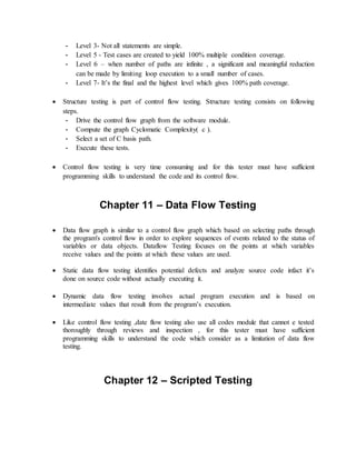 A PRACTITIONER'S GUIDE TO SOFTWARE TEST DESIGN [Summary] | DOCX
