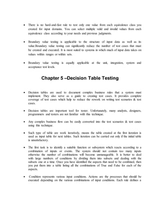 A PRACTITIONER'S GUIDE TO SOFTWARE TEST DESIGN [Summary] | DOCX