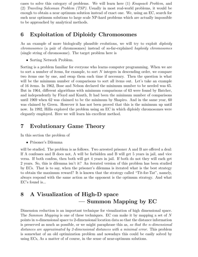 Summary - Introduction to Evolutionary Computations. Akira Imada | PDF | Genetics | Science