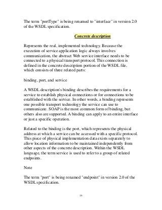 Part I -Summary of service oriented architecture (soa) concepts ...