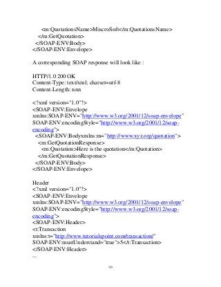 Part I -Summary of service oriented architecture (soa) concepts ...