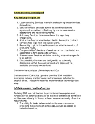 Part I -Summary of service oriented architecture (soa) concepts ...