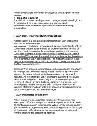 Part I -Summary of service oriented architecture (soa) concepts ...