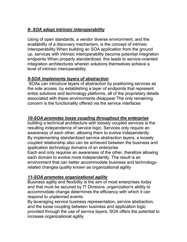 Part I Summary Of Service Oriented Architecture Soa Concepts