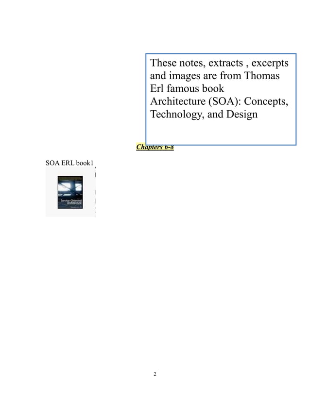 Part Ii Summary Of Service Oriented Architecture Soa Concepts
