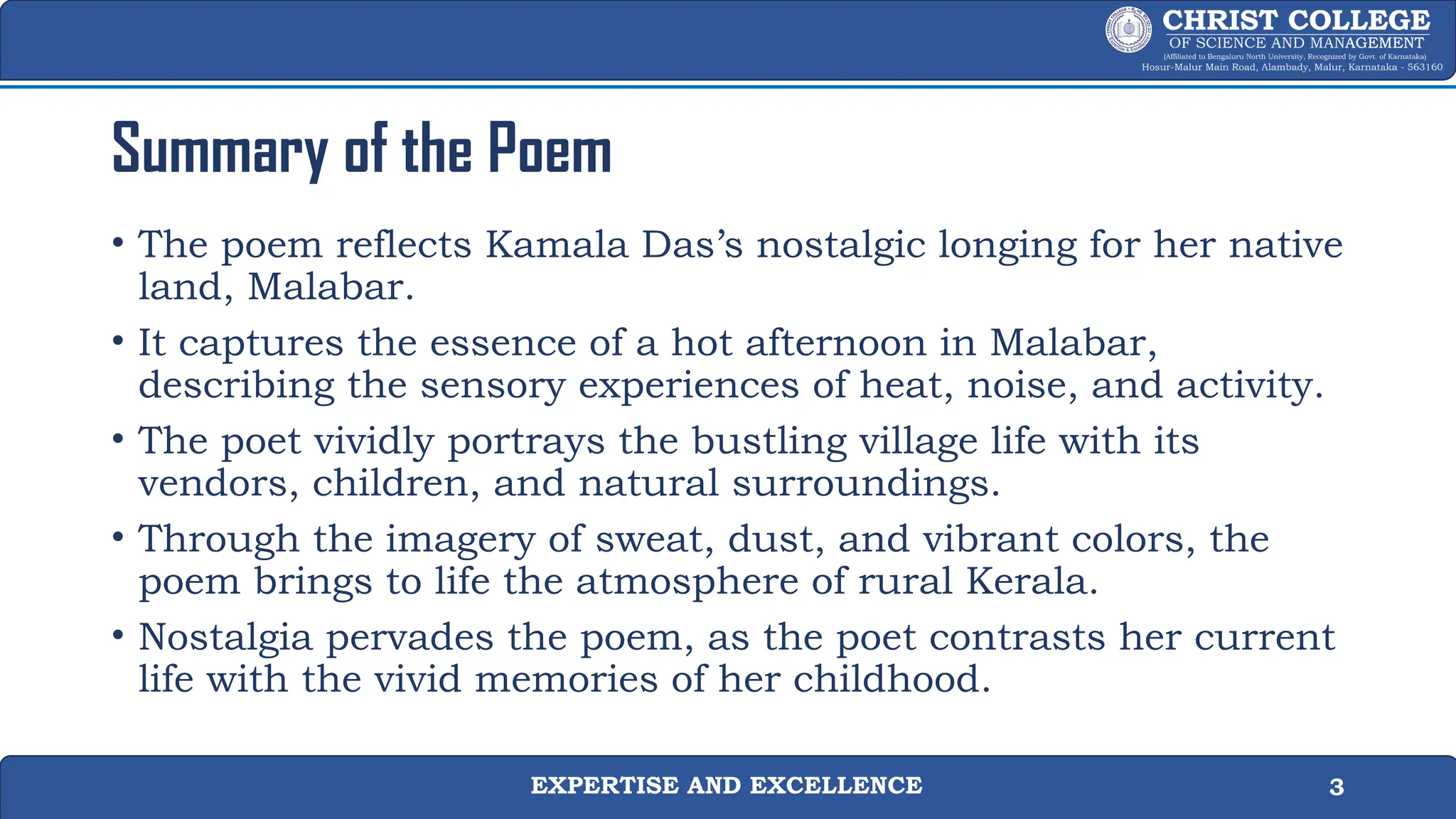 Summary and Analysis of the poem A Hot Noon in Malabar by Kamala Das.pptx