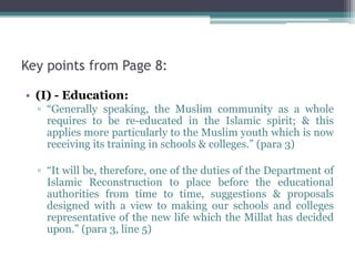 Summary - aims &objectives of islamic reconstruction dept by mohd asad ...