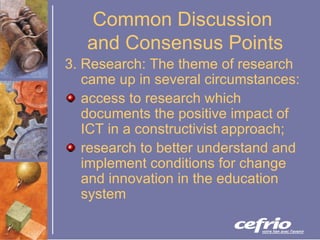 Summary C E F R I O Report Teachers | PPT