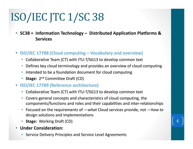 The Latest in Cloud Computing Standards | PPT
