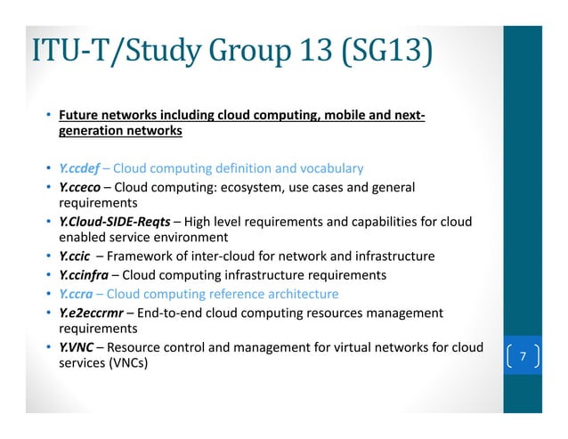 The Latest in Cloud Computing Standards | PPT