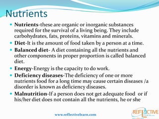 Components of Food | PPTX