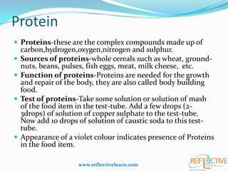 Components of Food | PPTX