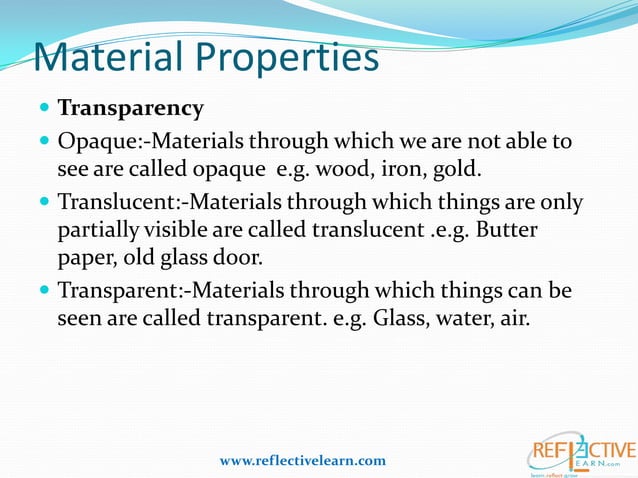 Class 6 Science : Different kinds of materials | PPTX | Chemistry | Science
