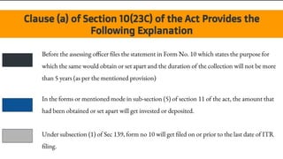 Concise Overview of e-Filing Form 10 for Charitable Trusts | PDF