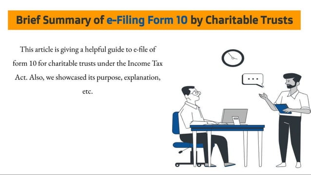 Concise Overview of e-Filing Form 10 for Charitable Trusts | PDF