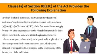 Concise Overview of e-Filing Form 10 for Charitable Trusts | PDF