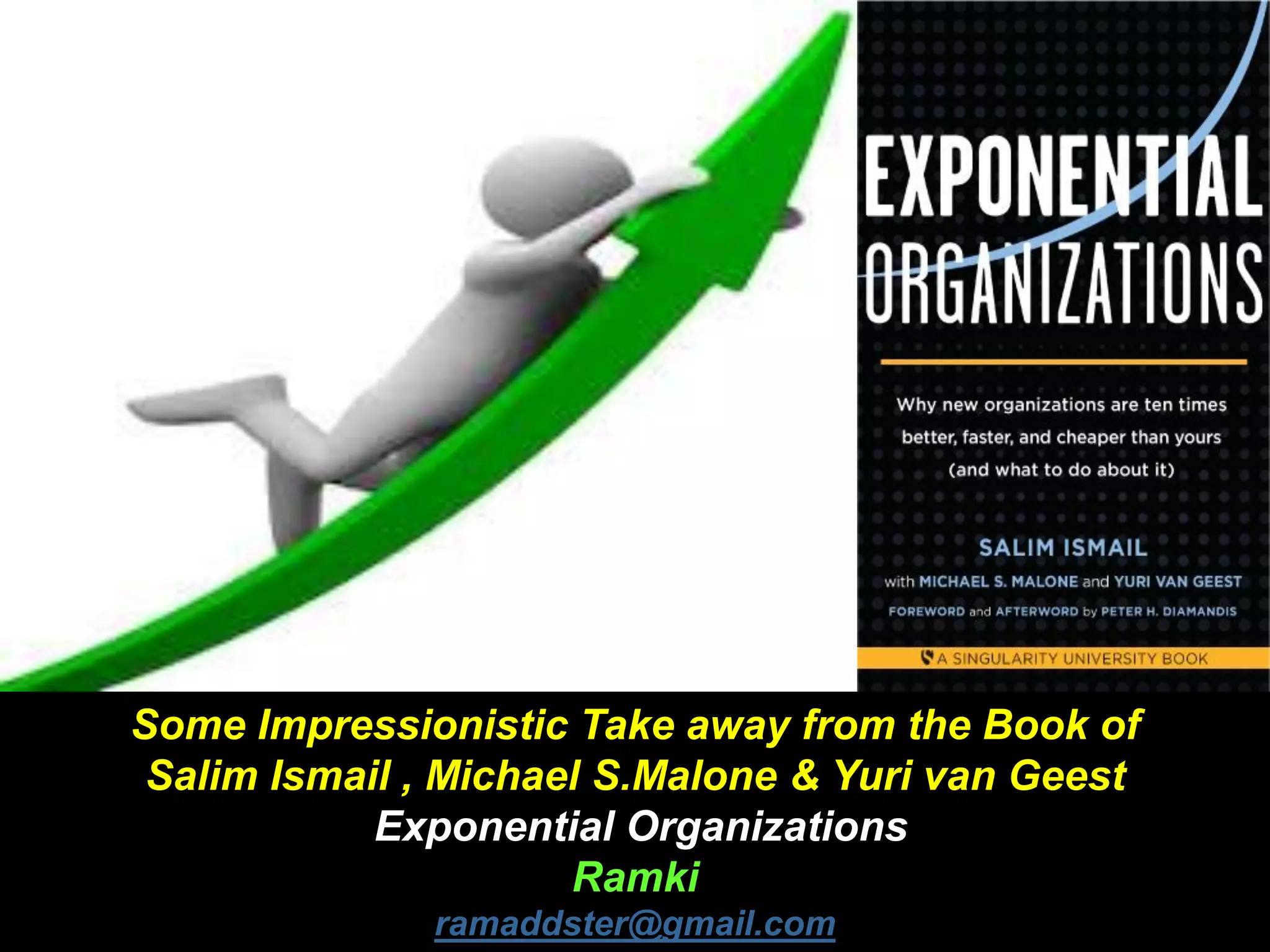 Summary of the Book Exponential organizations | PDF