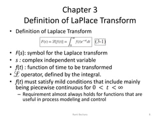 Process Modelling and Control : Summary most important points in ...