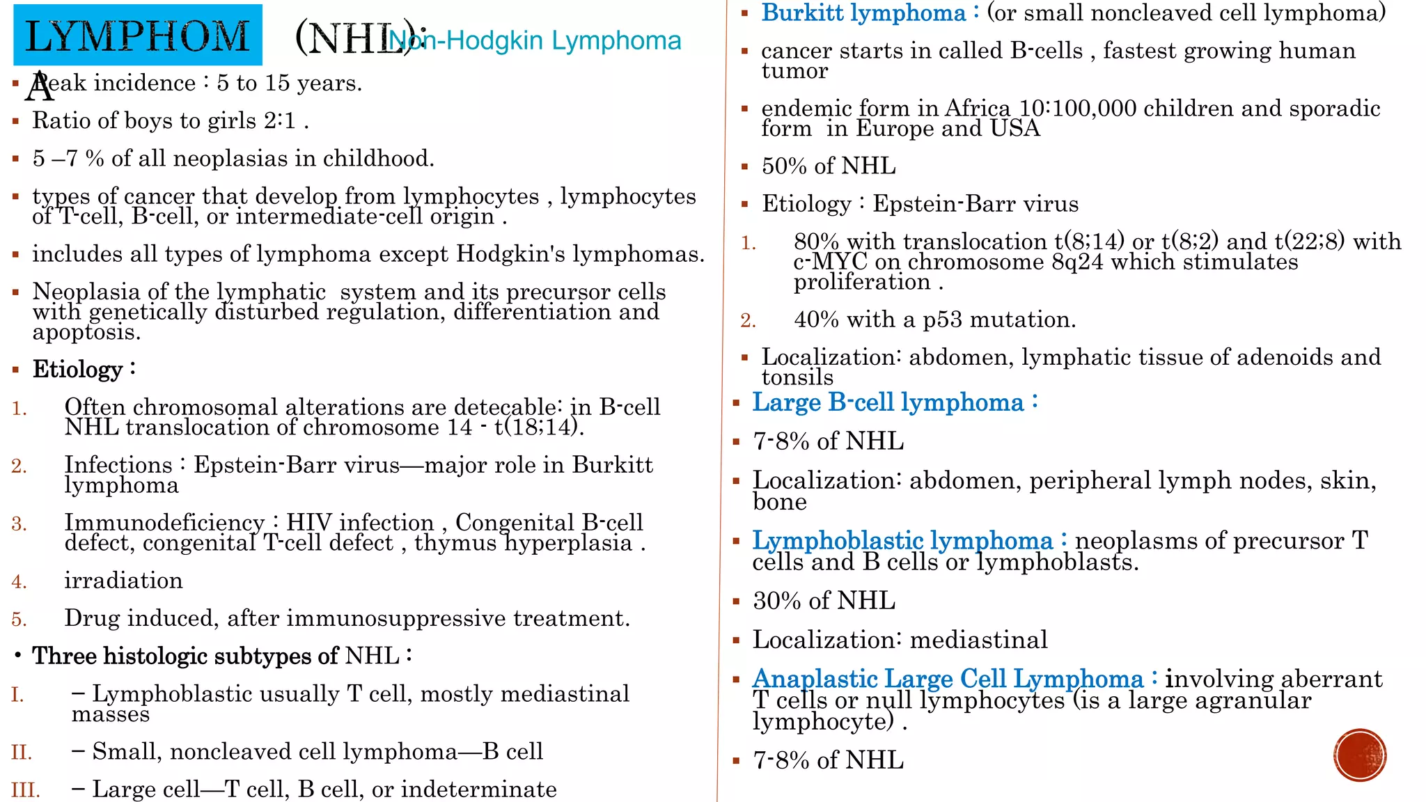 Summary - Neoplasms of infancy and childhood - Asem M. Shadid | PPTX