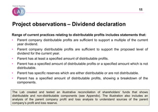 Slide summary: Disclosure of dividends - policy and practice | PPT
