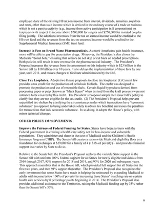 Summary Presidents Proposal | PDF