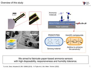 Summary report: Paper-based wearable ammonia gas sensor | PDF