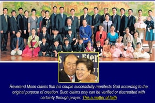 Summary of Sun Myung Moon Religious Teachings | PPT | Free Download