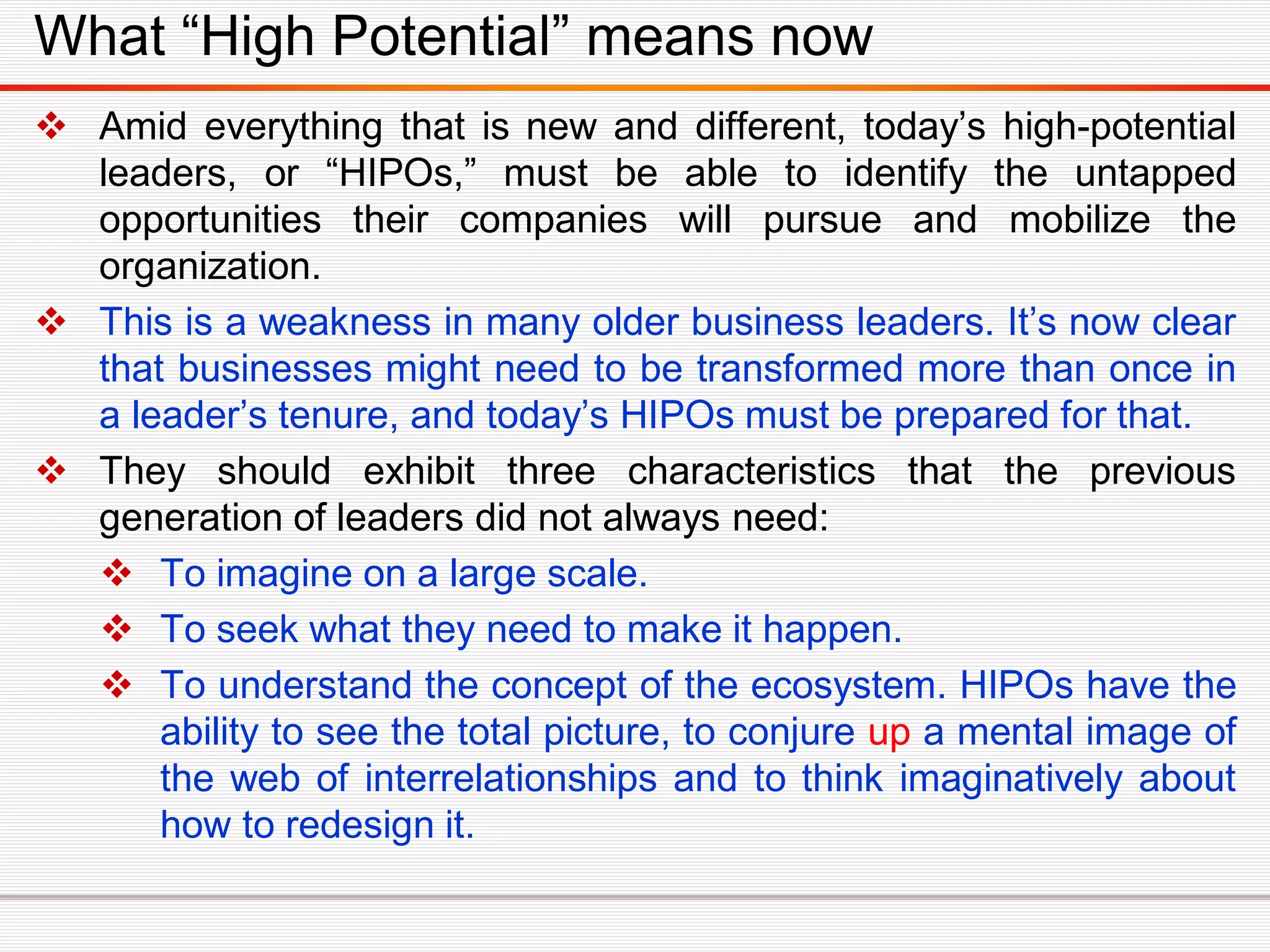 The High Potential Leader | PDF