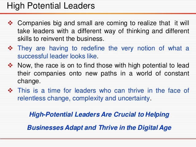 High Potentials Leadership Development Process