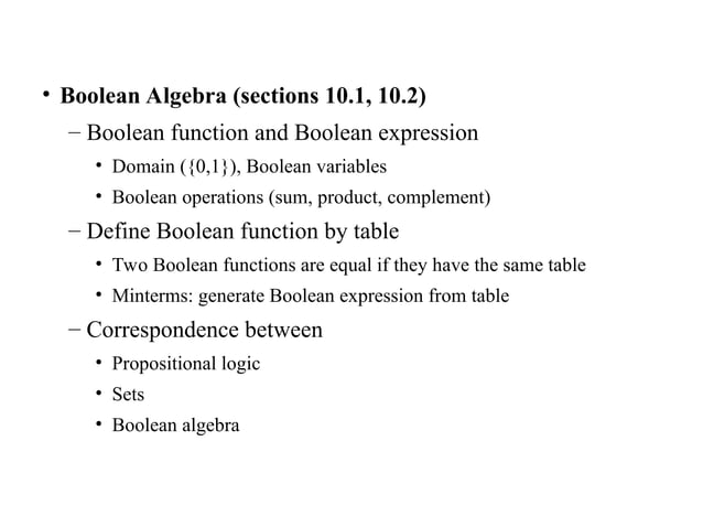 summary discrete math lesson 1 which talks on logic | PPT