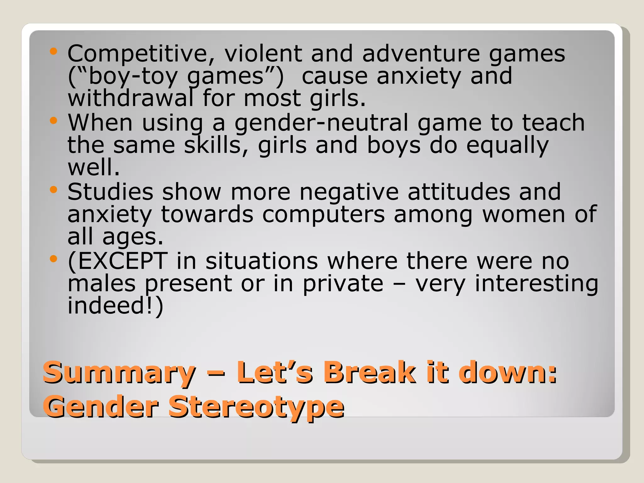 Digital Divide: The Special Case of Gender | PPT