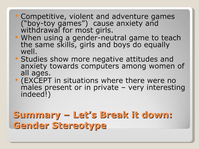 Digital Divide: The Special Case of Gender | PPT