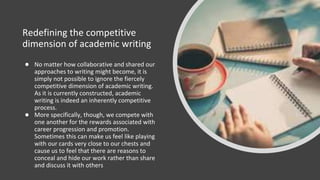 Redefining academic writing practices | PPTX