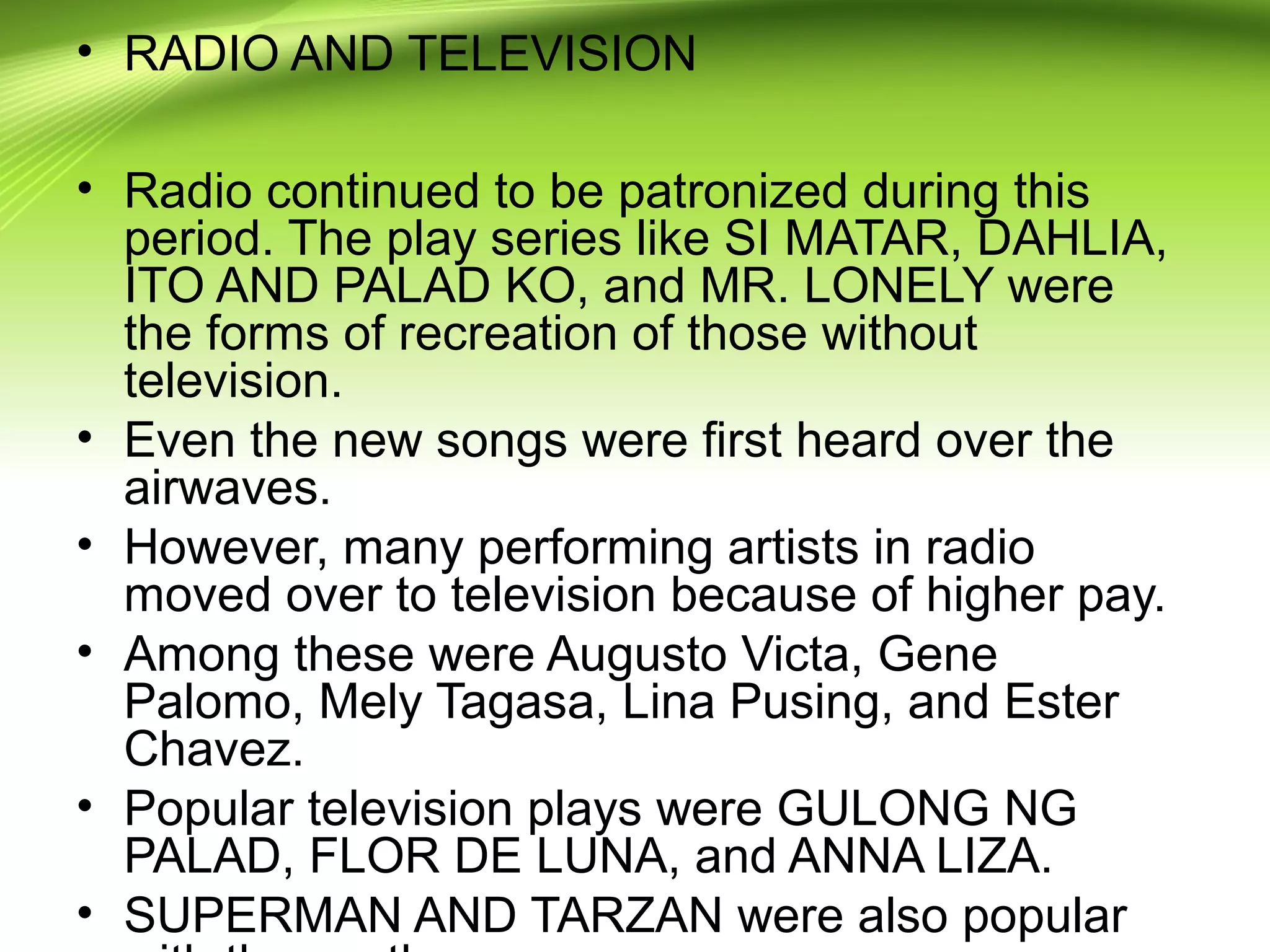 Summary about the period of | PPT